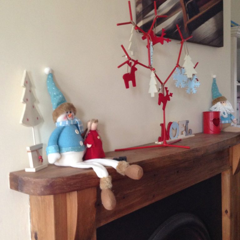 Christmas decor at the cottage. Happy Boxing Day!